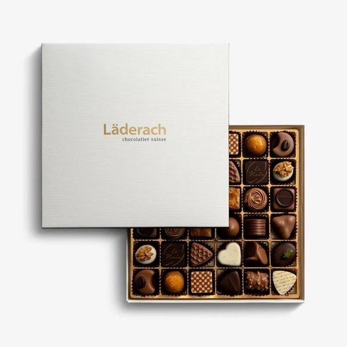 Pralines Gift Box 36 pcs | Läderach Chocolatier Suisse