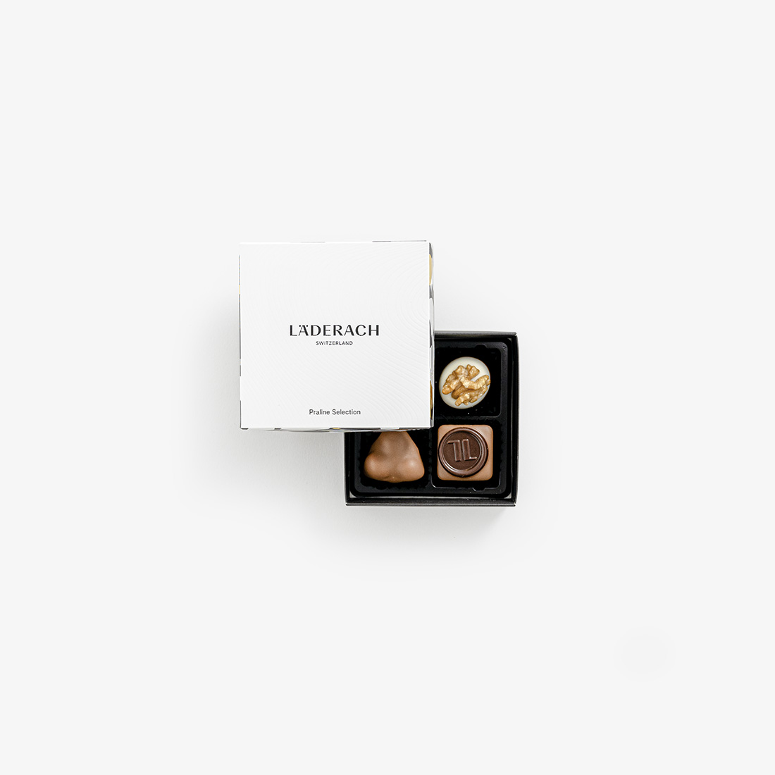 Pralines Gift Box 4 pcs | Läderach Chocolatier Suisse